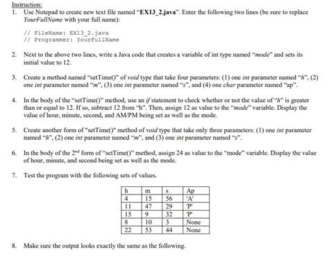 Solved Instruction 1 Use Notepad To Create New Text File