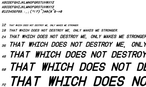 Instruction Font Upfonts