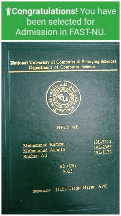 Bscs Graduation Teamwork Fastnuces Muhammad Ramzan Lilla