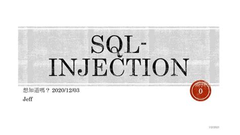 Sql Injection Ppt