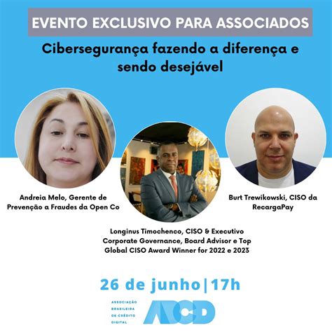 Será Um Prazer Recebê Lo Longinus Timochenco No Nosso Fórum Mensal De Segurança Cibernética E