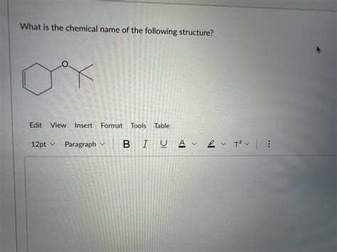 Solved What is the chemical name of the following structure? | Chegg.com