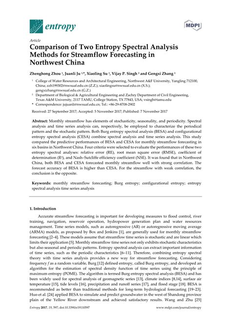 pdf comparison of two entropy spectral analysis methods for