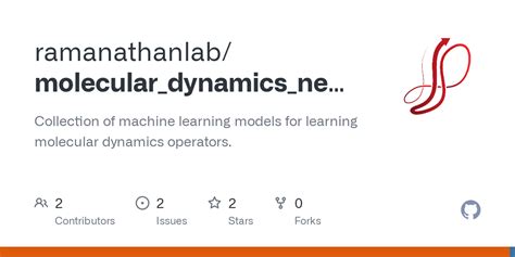 Github Ramanathanlabmoleculardynamicsneuraloperator Collection