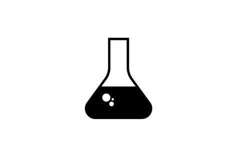 Erlenmeyer Flask Laboratorium Icon Vector EPS 10 Graphic By Hoeda80 Creative Fabrica