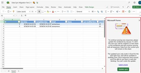 Microsoft Forms Data Sync To Excel Nhsmail Support