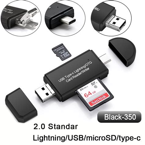USB Memory SD Card Reader Type C Multifunction High Speed Micro USB OTG To USB 2 0 Card Adapter