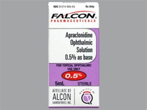 Apraclonidine Hcl 05 Ophthalmic Solution 5mlbottle Mcguff