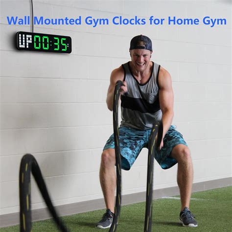 Gym Timer 15″ Large Digital Wall Clock For Interval Workout With Time