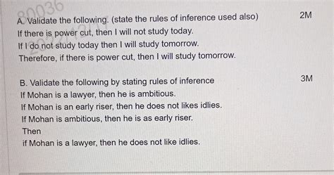 solved a validate the following state the rules of