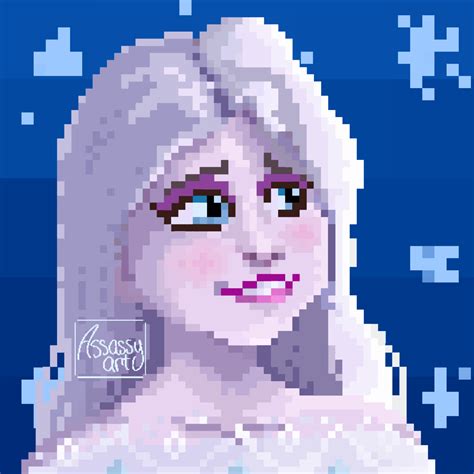Assassy Elsa Pixel Art
