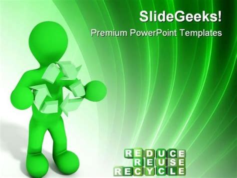Reduce Reuse Recycle Environment PowerPoint Themes And PowerPoint Slides