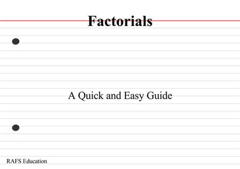 Factorials Odp Physics Science