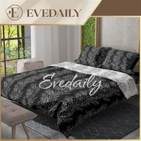 Jual Bed Cover Set White Ara Mix Black Ara X X Evedaily Shopee Indonesia