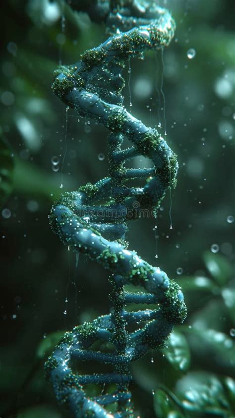 Abstract Structure Of Dna Molecule On Blurred Background Dna Double Helix Structure Human
