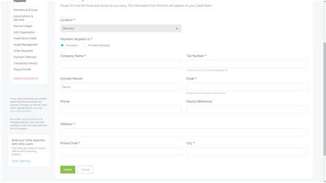 Questions About Registering In The Asset Store As A Seller Community