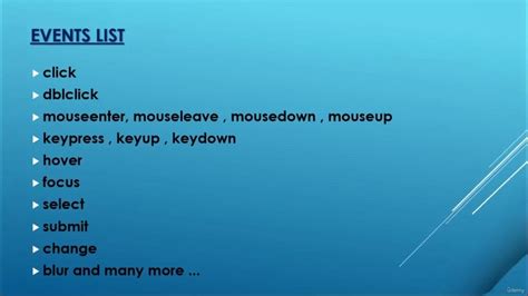 Jquery Events Youtube
