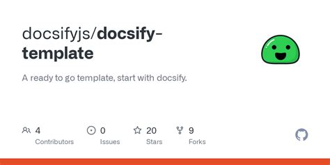 GitHub Docsifyjs Docsify Template A Ready To Go Template Start With Docsify