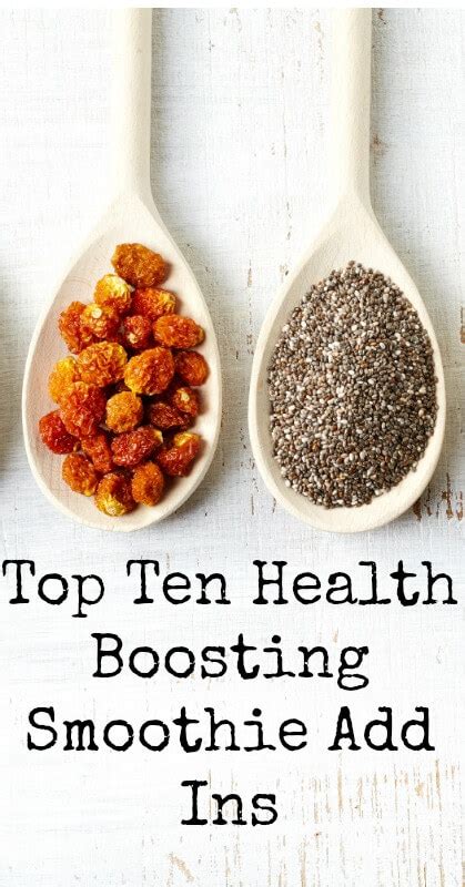 Top Ten Health Boosting Smoothie Add Ins Real Nutritious Living