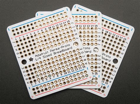 Pololu Adafruit Perma Proto Quarter Sized Breadboard Pcb 3 Pack
