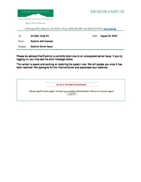 Ecotime 서버 문제 Ehsd