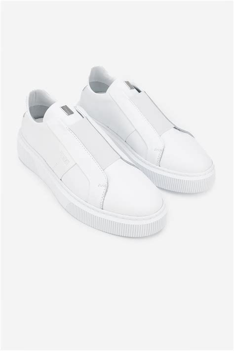 Valmenti Emma Erkek Beyaz Rugan Hakiki Deri Sneakers Spor Ayakkab