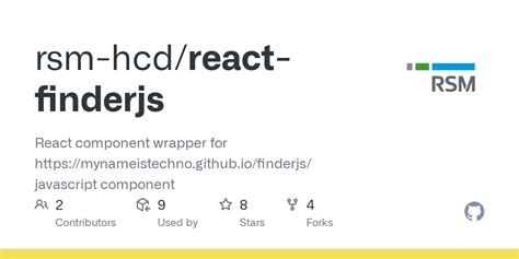github rsm hcd react finderjs react component wrapper for
