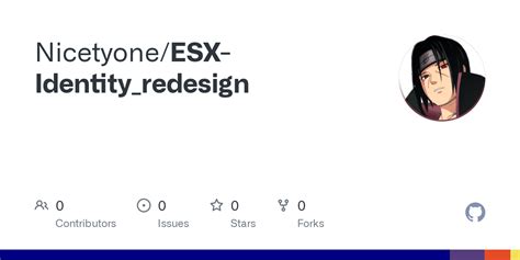 GitHub Nicetyone ESX Identity Redesign