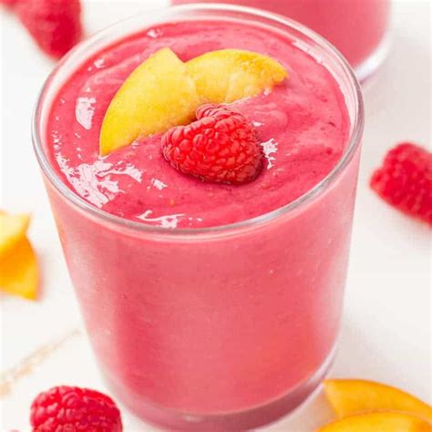 Raspberry Peach Smoothie The Recipe Critic