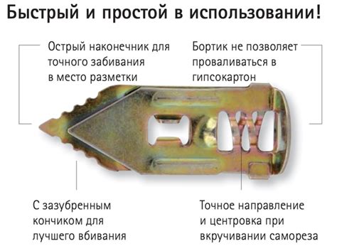 Дюбель для гипсокартона металлический 11х30 мм: продажа, цена в Киеве ...