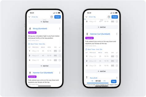 Supersets And Smart Superset Scrolling Hevy App