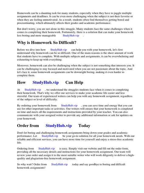 Do Homework Without Getting Bored Pdf Homework Sat