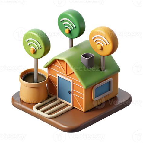 Serene Contemporary Smart Farm Sensor Network Diagram Isolated