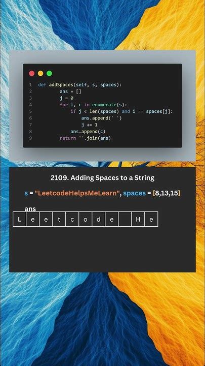 📝 Adding Spaces To Strings Made Easy Leetcode 2109 Youtube