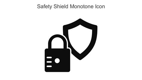 Safety Shield Monotone Icon In Powerpoint Pptx Png And Editable Eps Format Ppt Template