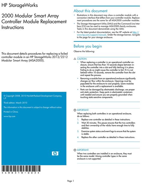 HP FC REPLACEMENT INSTRUCTIONS Pdf Download ManualsLib