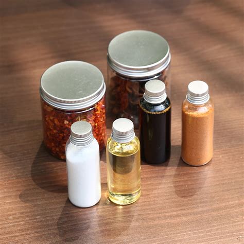 9pcs 양념 항아리 주방 주최자 스토리지 홀더 컨테이너 유리 조미료 병 커버 뚜껑 캠핑 조미료 컨테이너야외용 식탁 식기류
