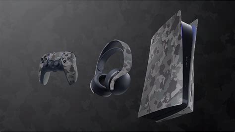 Ps5 Grey Camouflage Collection Mit Dualsense Controller Pulse 3d Wireless Headset And Ps5