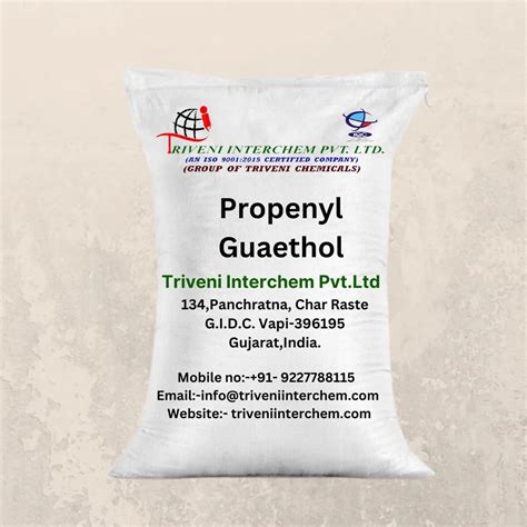 Propenyl Guaethol Packaging Type Bag Purity 98 At Best Price In Valsad