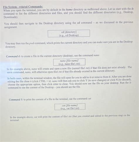 Solved File System Related Commands When You Open The
