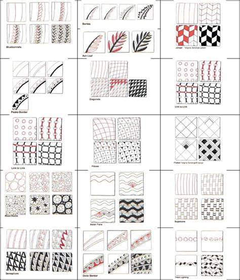 An Image Of Different Patterns And Shapes In The Form Of Squares