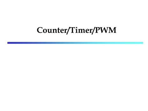 PPT Counter Timer PWM PowerPoint Presentation Free Download ID