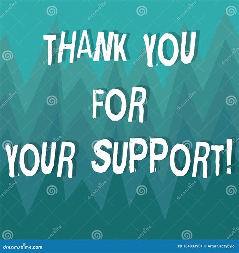 Writing Note Showing Thank You For Your Support Business Photo Showcasing Appreciation Be
