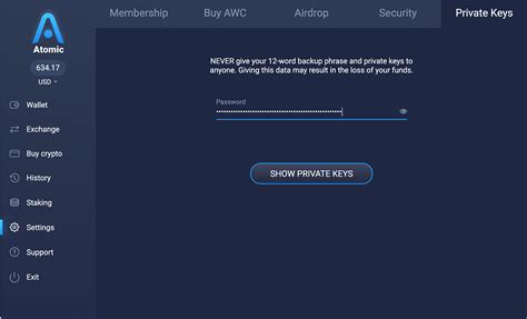 How Do I View My Private Keys Backup Phrase Atomic Wallet Knowledge Base