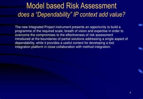 ppt model based risk assessment for dependable critical