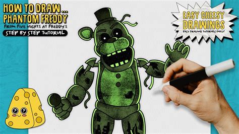 How To Draw PHANTOM FREDDY Five Nights At Freddy S Easy Step By