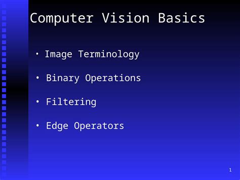 Ppt Computer Vision Basics Dokumentips