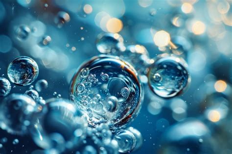 Premium Photo Water Molecule Hydrogen Oxygen Atoms Molecules