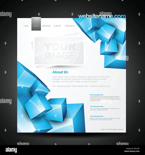 Stylish Editable Vector Webpage Template Stock Vector Image And Art Alamy
