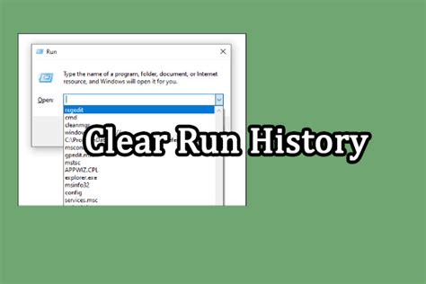 Power Tactics To Disable And Clear Run History On Windows